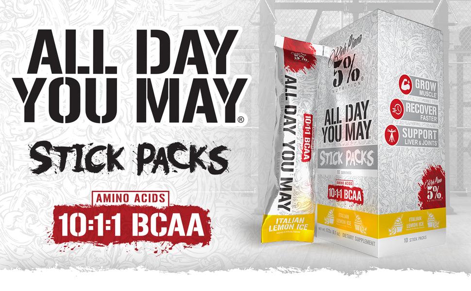 5% Nutrition All Day You May Stick Packs - Lose The Scoop!