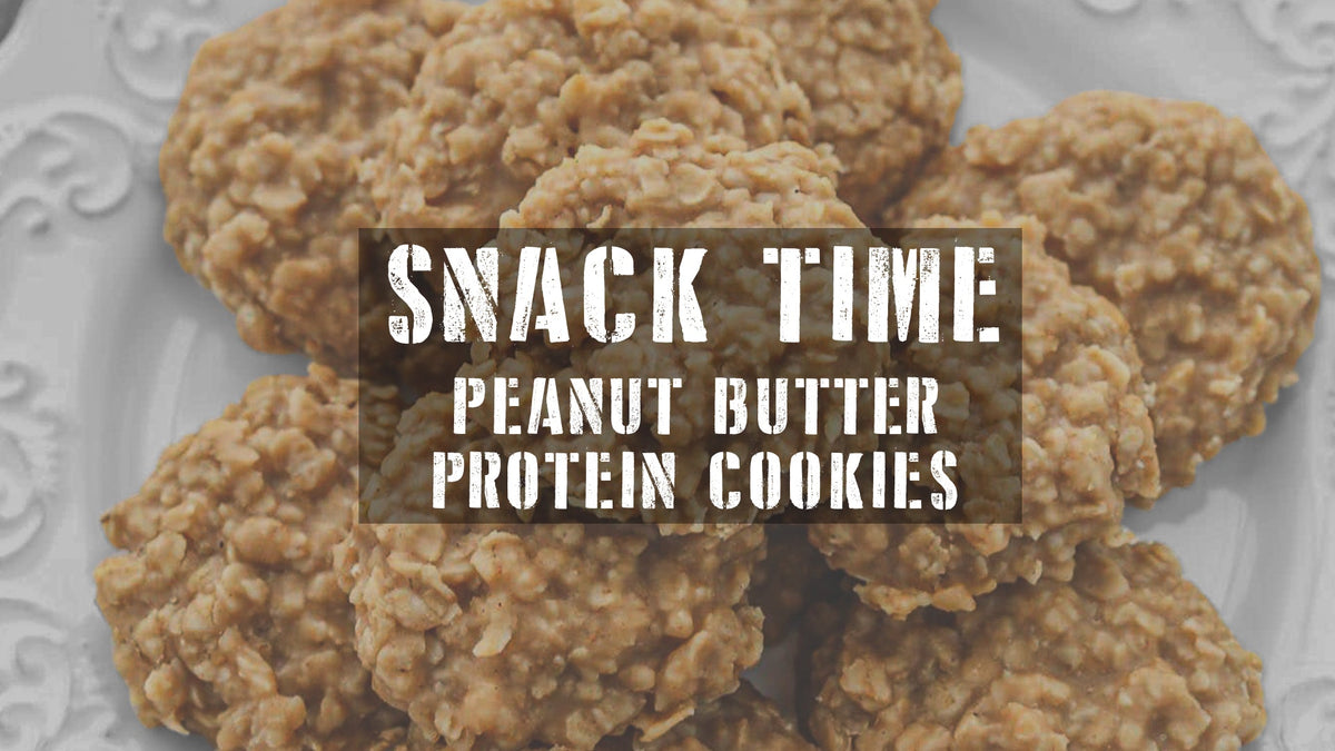 Snack Time Peanut Butter Protein Cookies