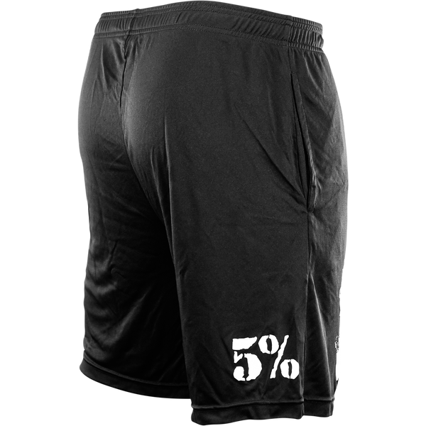 5150 Black Shorts with White Lettering – 5% Nutrition