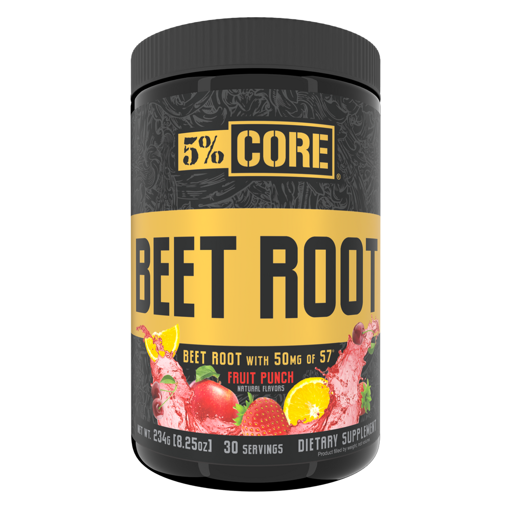 5% Core Beet Root to Increase Muscle Pump & Vascularity Naturally