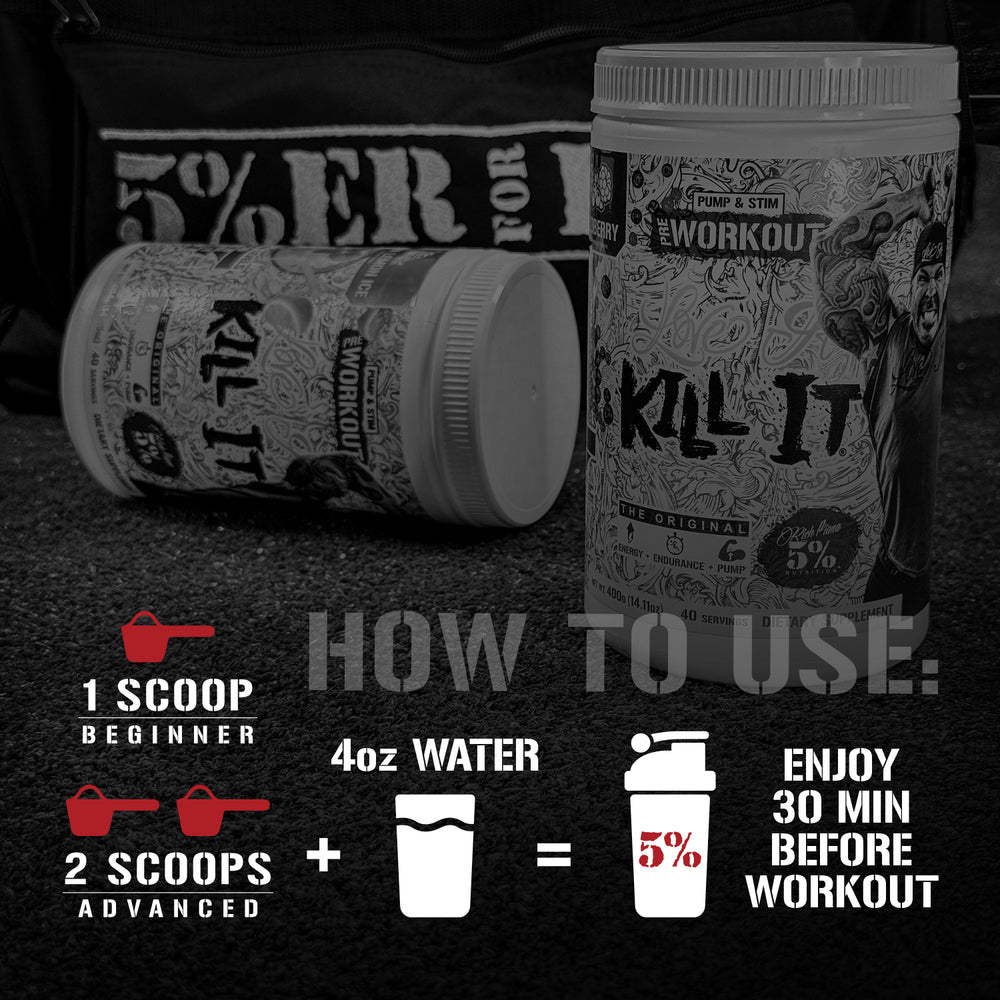 Kill It Pre-Workout for Great Pumps, Energy & Focus Formula