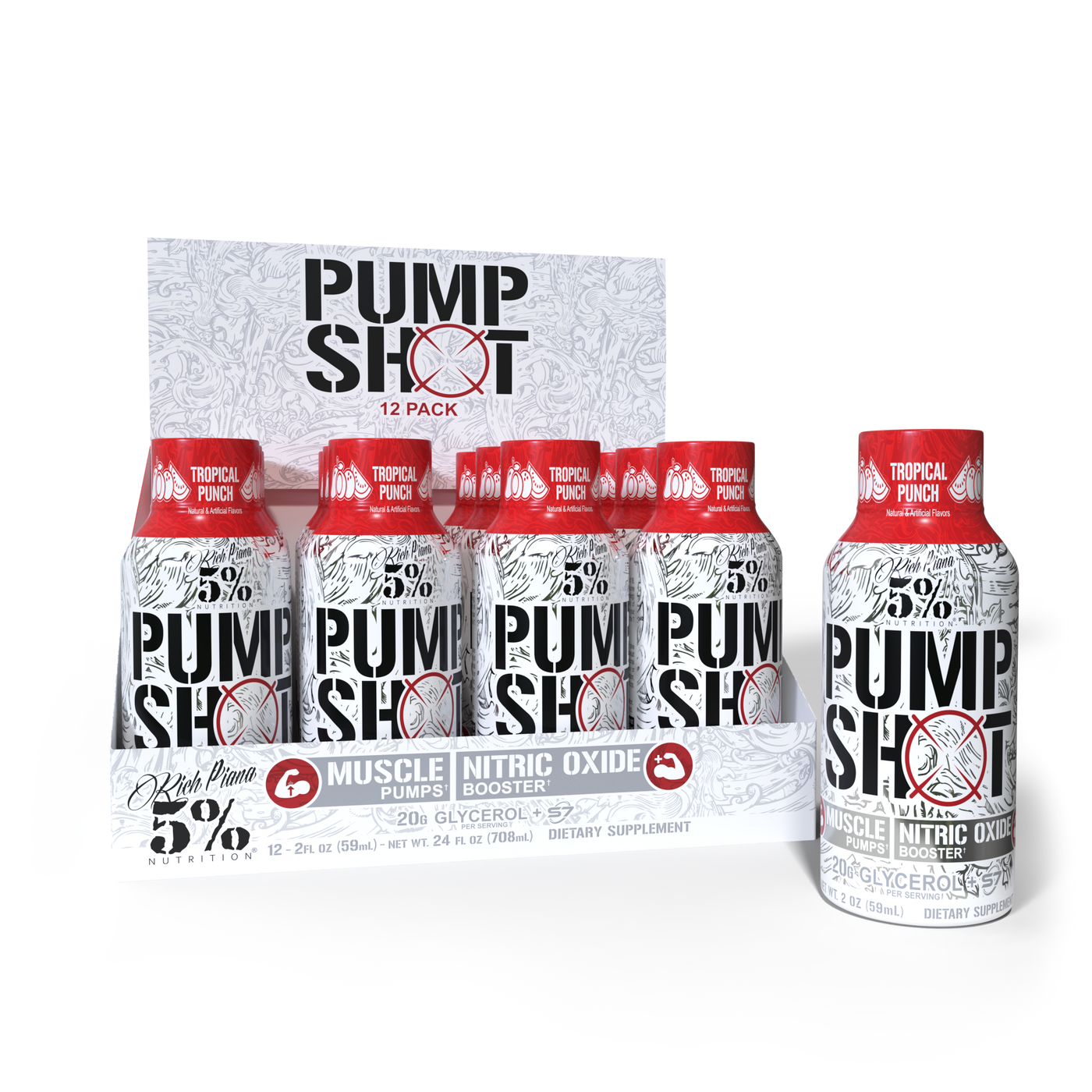Pump Shot Nitric Oxide Booster (12 Pack)
