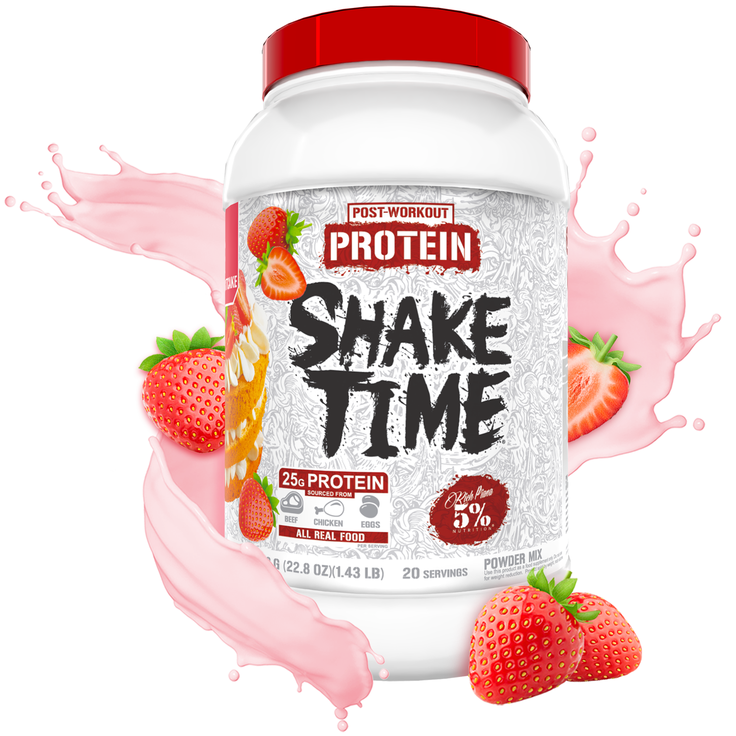 Shake Time Post-Workout Recovery with Real Foods Protein (Beef, Chicken ...